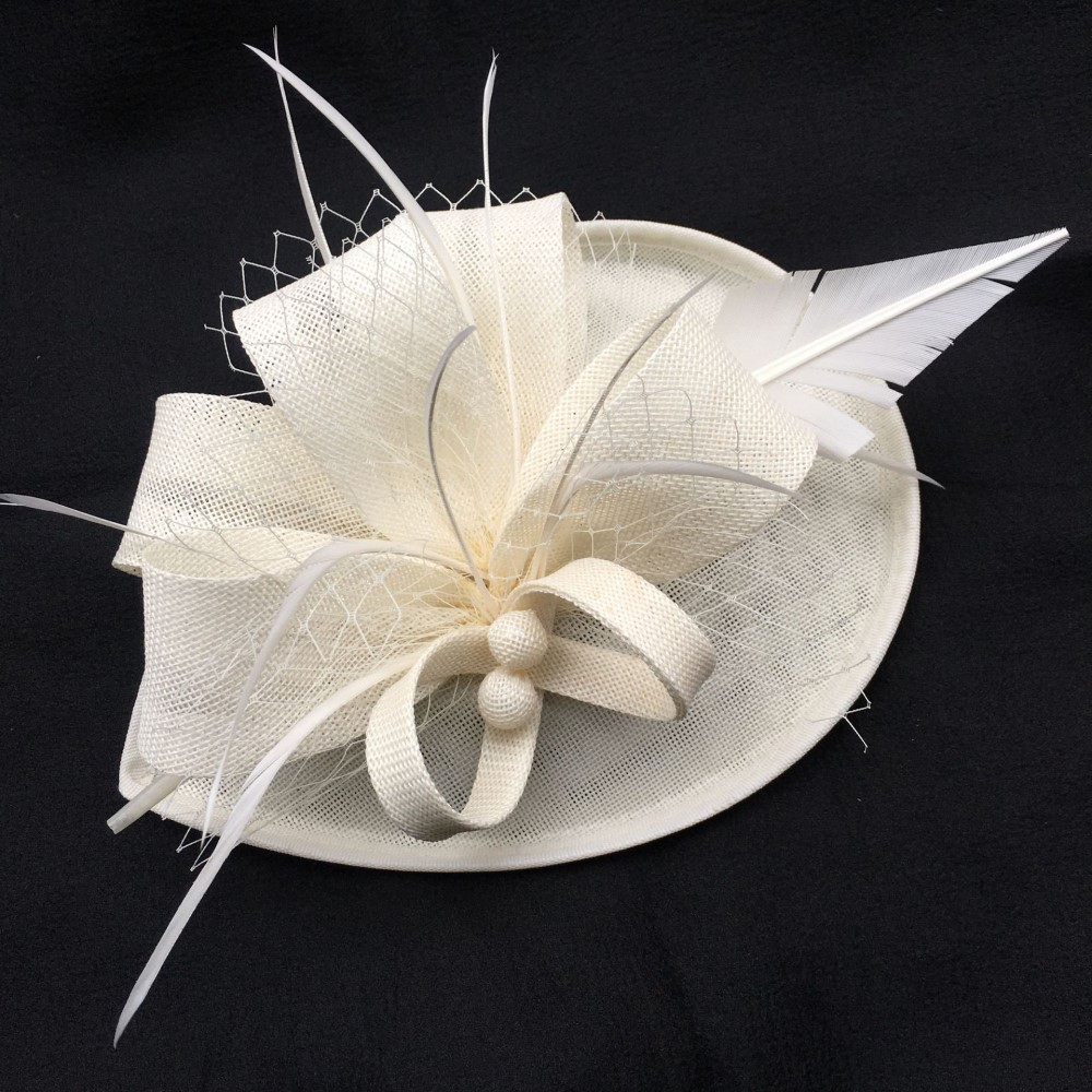 Cream Fascinator Hat - Your One Stop Wed Shop